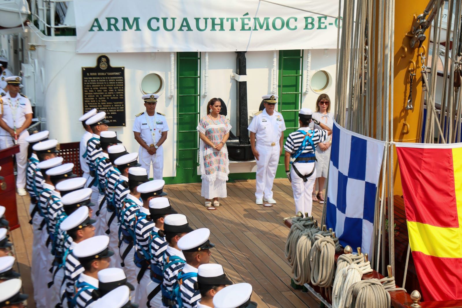 Asiste Evelyn Salgado a la ceremonia de zarpe del B.E. Cuauhtémoc del ...